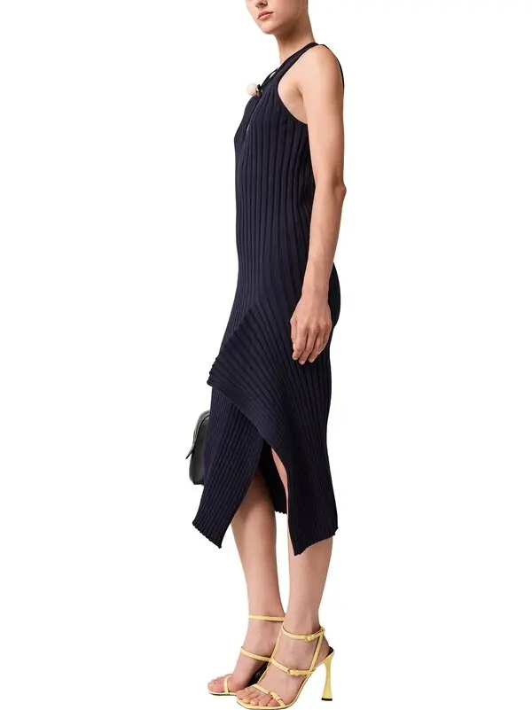 Stella McCartney Cotton Ribbed Dress - Ink