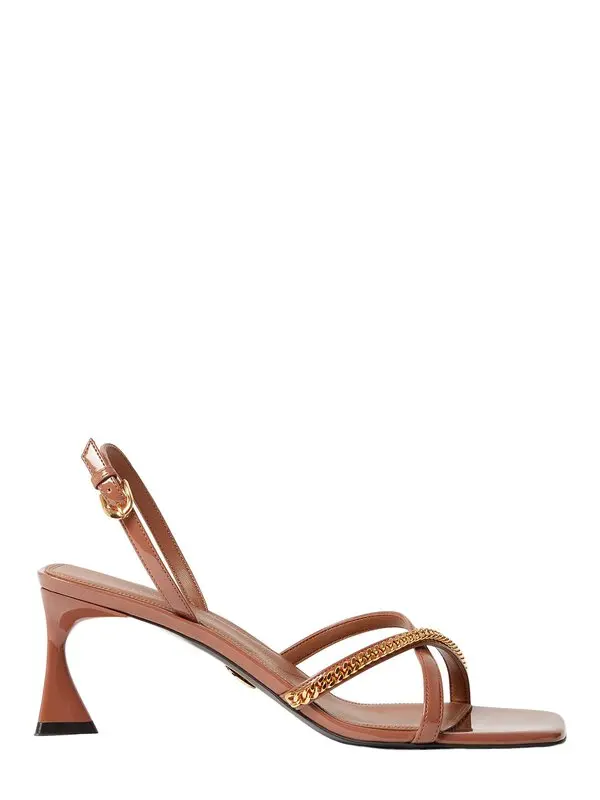 Stella McCartney Elsa Patent Slingback Sandals - Macaroon