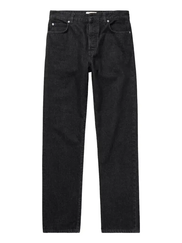 THE ROW Serge Straight-leg Jeans - Black