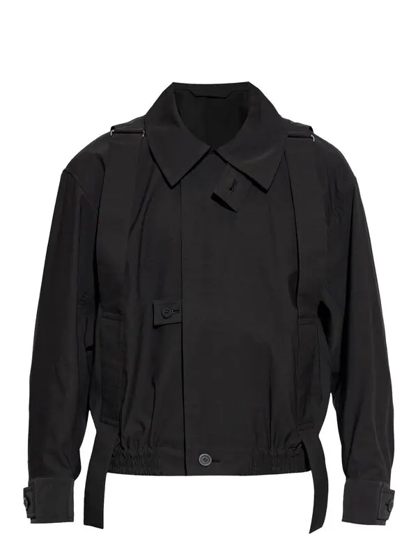 Issey Miyake Jacket With Stand Collar - Black