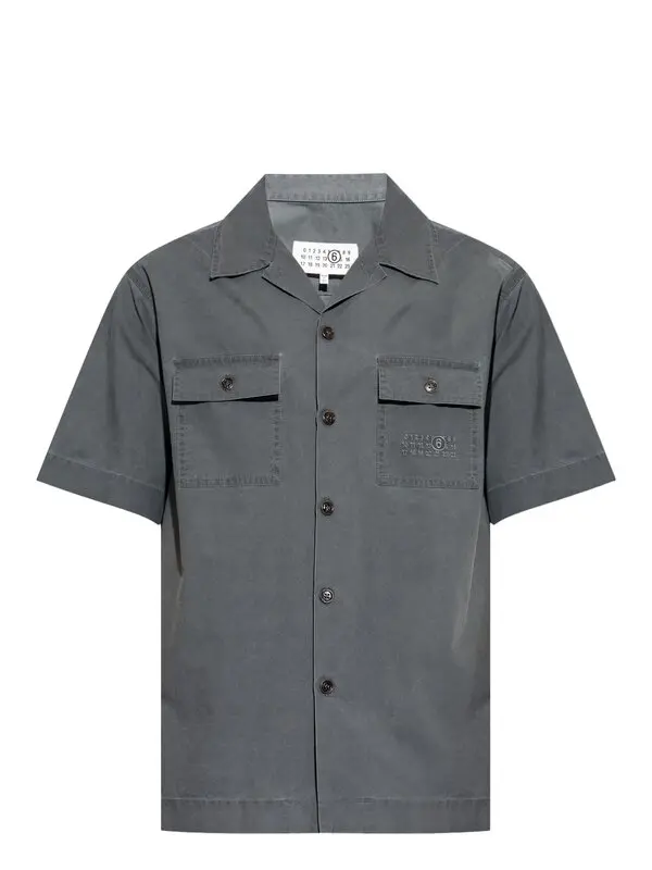 MAISON MARGIELA Shirt With Logo - Grey