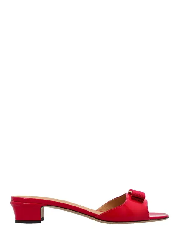 FERRAGAMO Heeled Mules With Ribbon - Pink