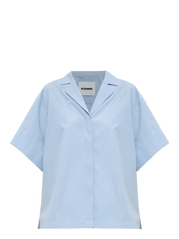 JIL SANDER Short Sleeve Shirt - Light Blue