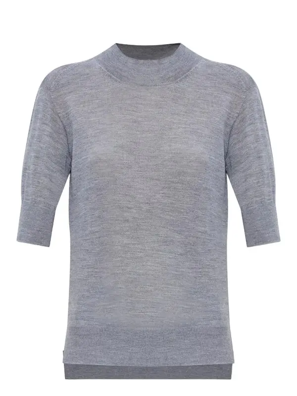 JIL SANDER Top With Side Slits - Grey