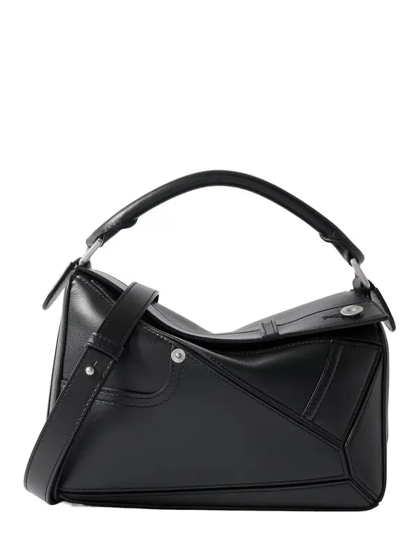 Loewe Puzzle Panta Small Shoulder Bag - Black