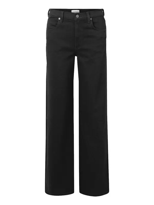 Citizens Of Humanity Annina High-rise Wide-leg Jeans - Black