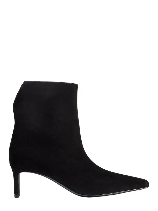 Khaite Ona Suede Ankle Boots - Black