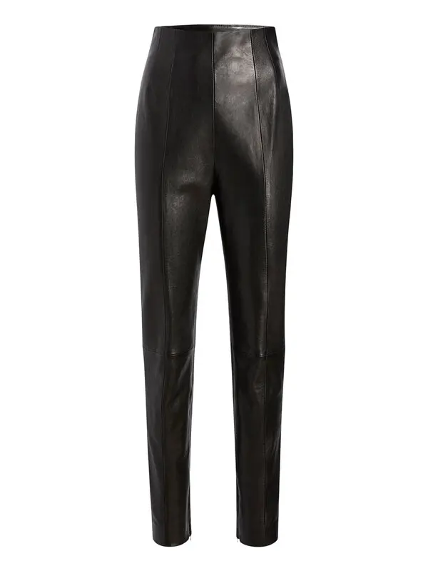Khaite Lenn Leather Pant - Black