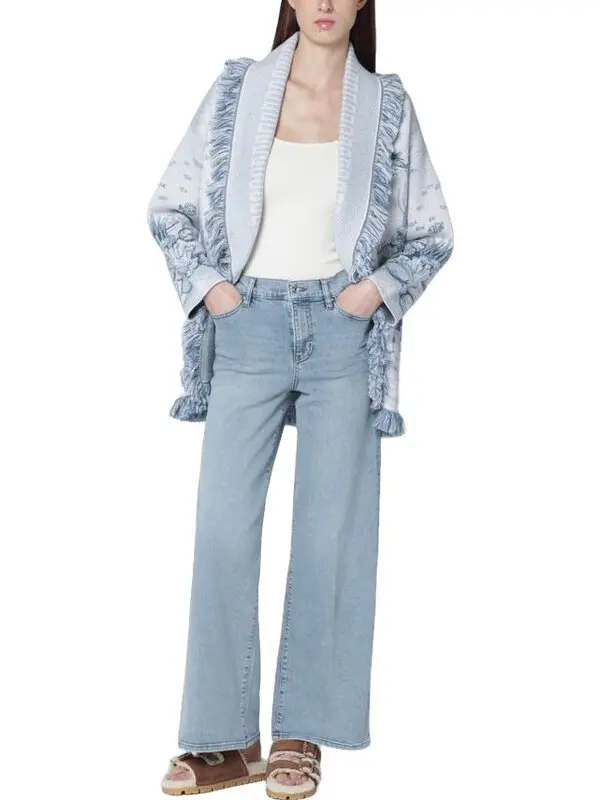 FRAME Le Slim Palazzo Jeans - Light Blue