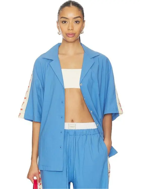 ARAMINTA JAMES Lobster Shirt - Blue