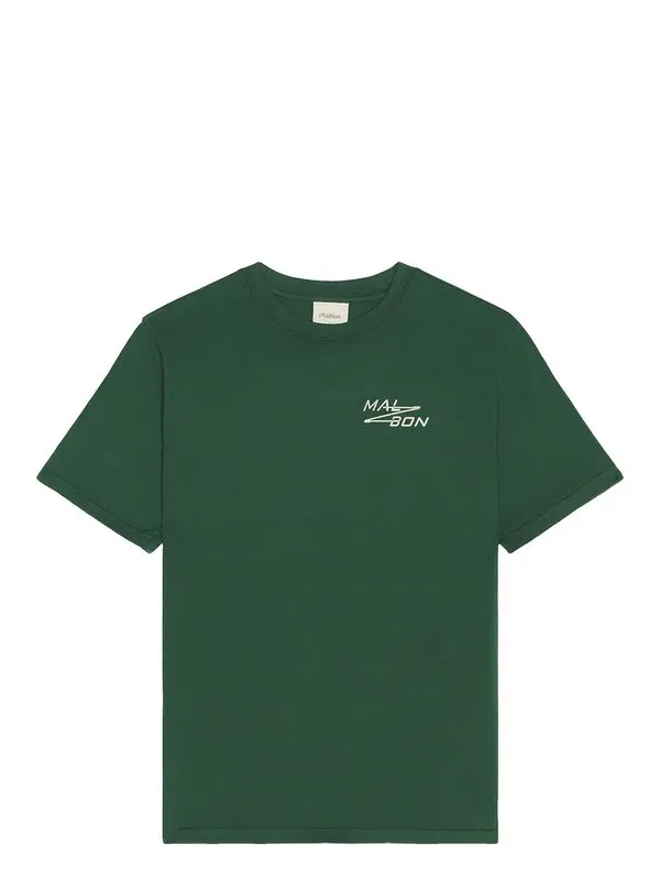 MALBON Bermuda Sport Utility Tee In Green - Hunter Green