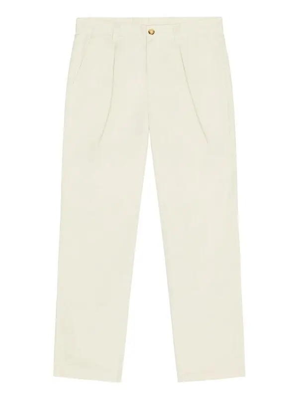 MALBON Reverse Pleat Trouser - Ivory