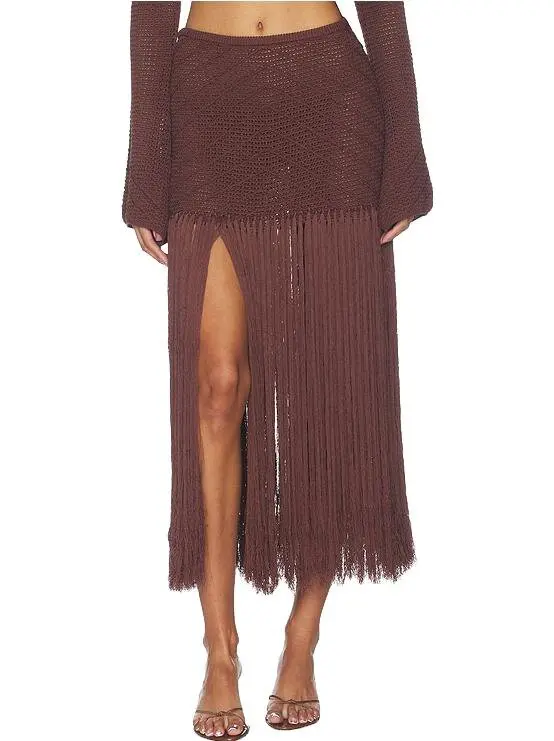 Devon Windsor Edna Maxi Skirt - Brown