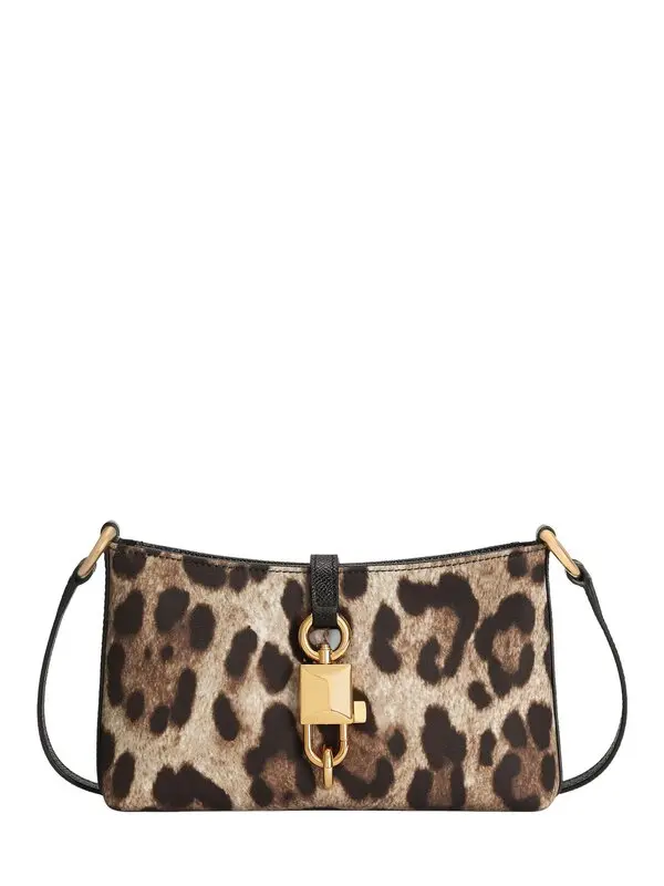 Dolce & Gabbana Leopard- Lock Shoulder Bag - Print