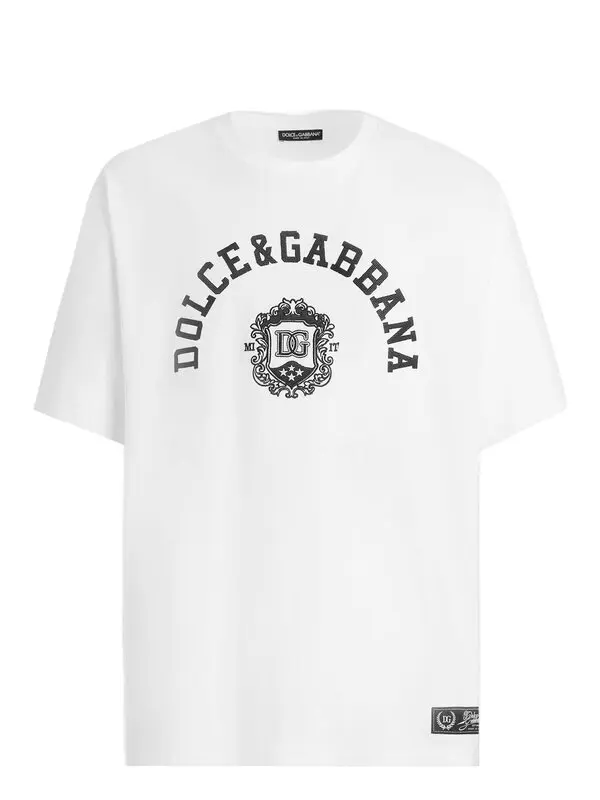Dolce & Gabbana Jersey T-shirt With Embroidery - White
