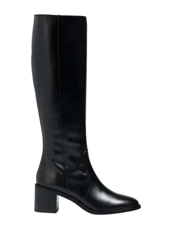 STUART WEITZMAN Esme Leather Knee Boots - Black