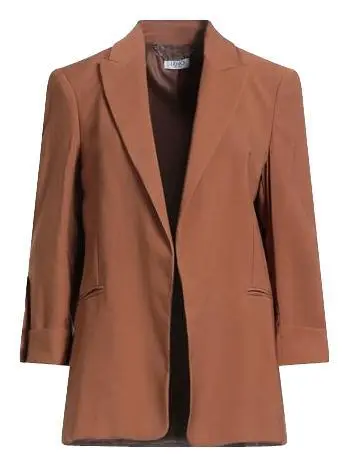 LIU •JO Single-breasted Blazer - Brown