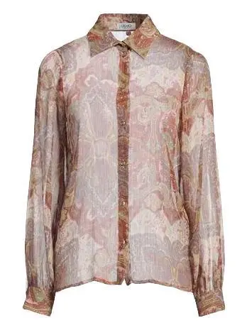 LIU •JO Paisley-print Metallic Shirt - Yellow