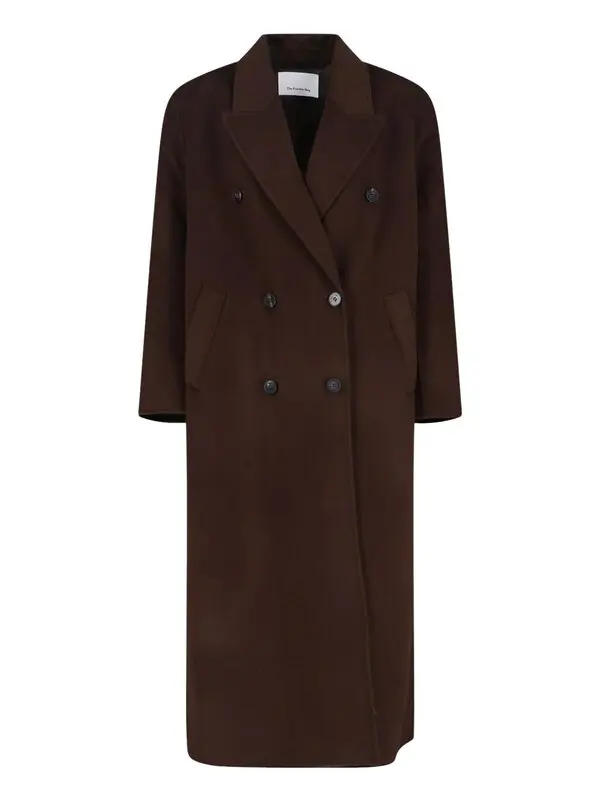 THE FRANKIE SHOP Gaia Double-breasted Coat - Brown