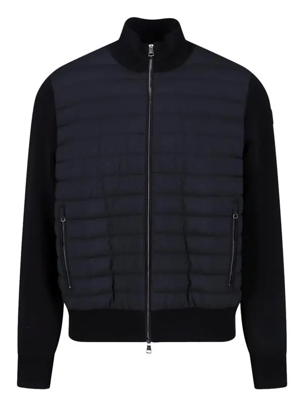 Moncler Padded Cardigan - Black