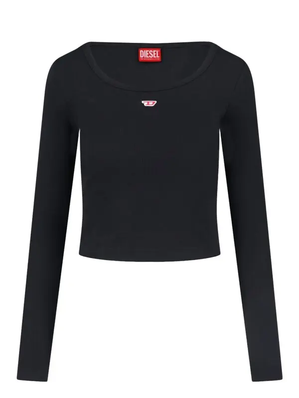 Diesel T-ballet-d Crop Top - Black
