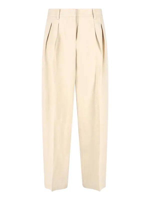 THE FRANKIE SHOP Daytona Wide Leg Pants - Cream