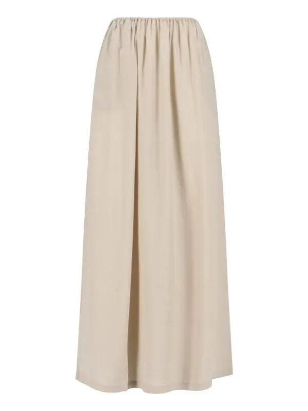 THE FRANKIE SHOP Viscose Maxi Skirt - Beige