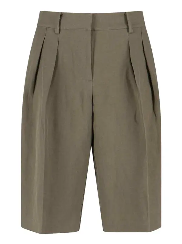 THE FRANKIE SHOP Bilbao Bermuda Pants - Green