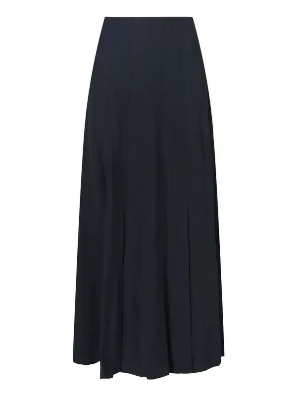 Aspesi Maxi Viscose Skirt - Black