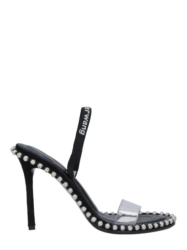 Alexander Wang Nova Rhinestone Sandals - Black