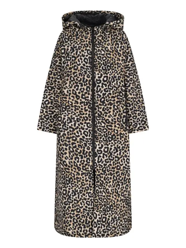 SITTINGSUITS Leopard Print Maxi Coat - Multi