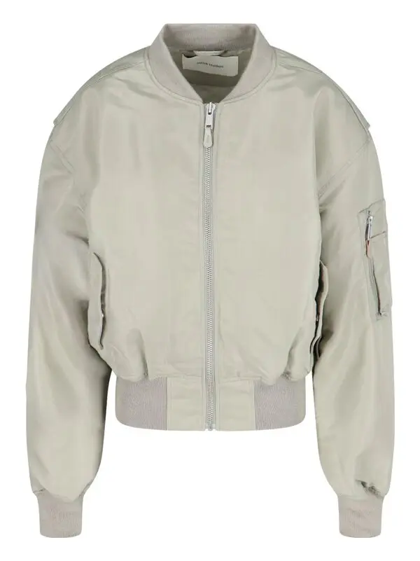 ENTIRE STUDIOS Broad Zip Bomber Jacket - Gray
