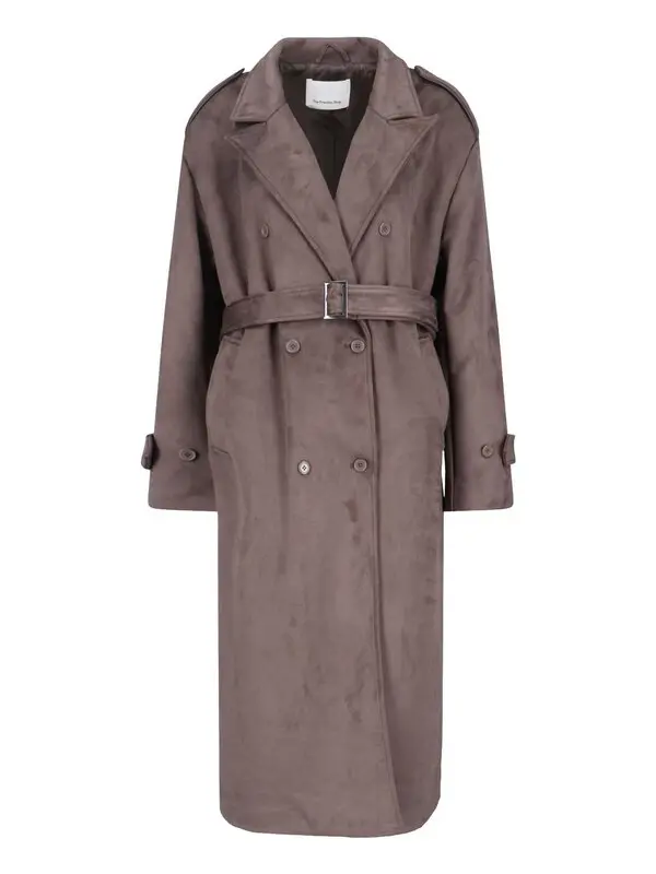 THE FRANKIE SHOP Pembroke Trench Coat - Taupe