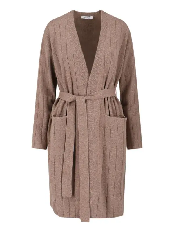 Max Mara Maxi Cashmere Cardigan - Brown