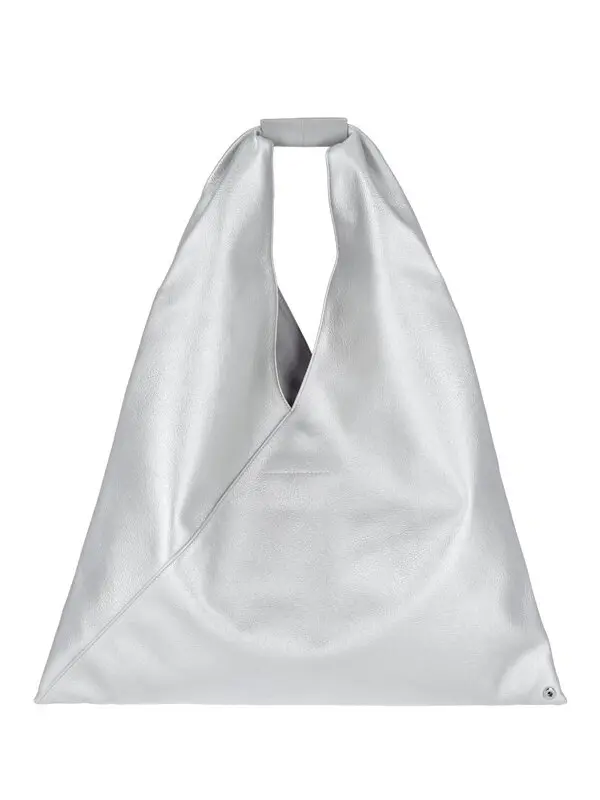 MAISON MARGIELA Japanese Leather Tote Bag - Silver