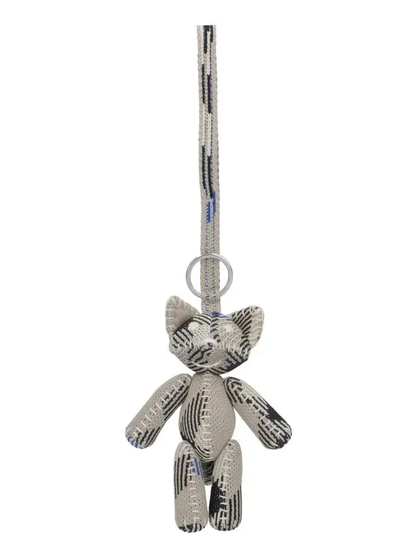 Burberry Fox Keyring Charm - Gray