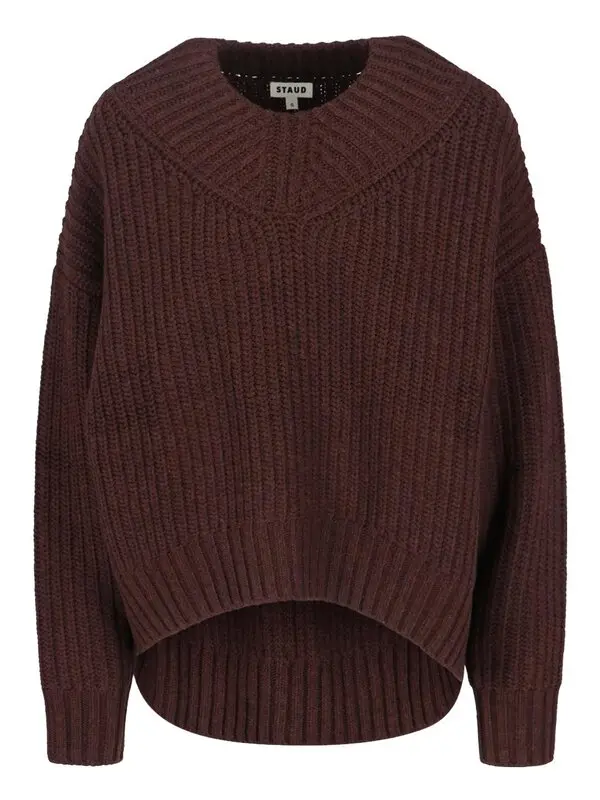 Staud Knitted Sweater - Brown