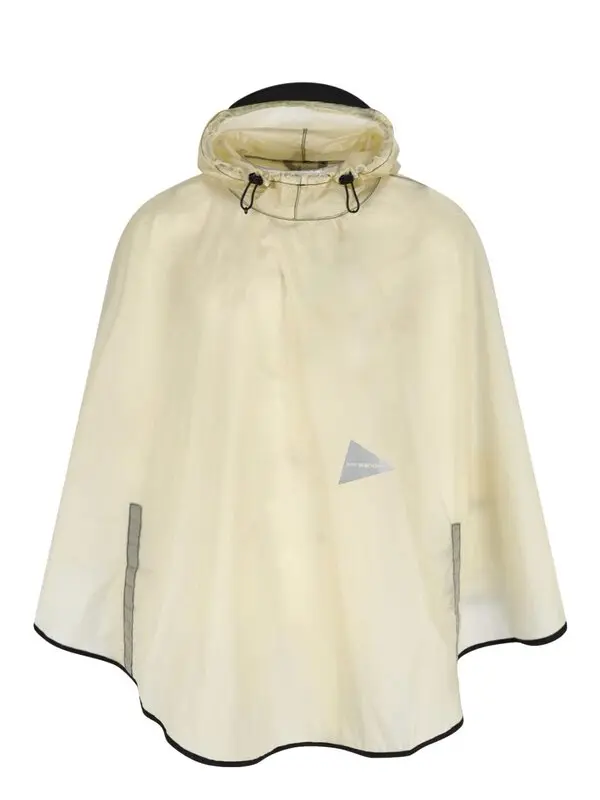 AND WANDER Sil Poncho - White