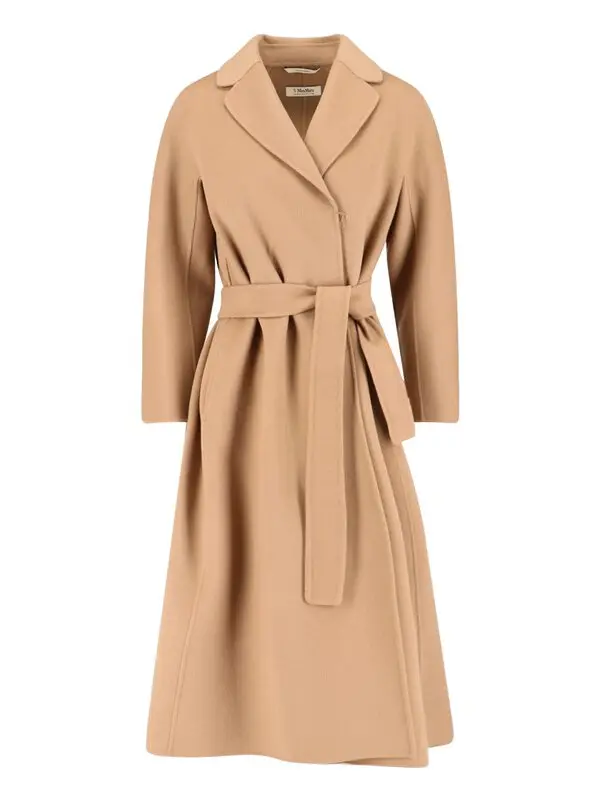 Max Mara Virgin Wool Coat - Beige