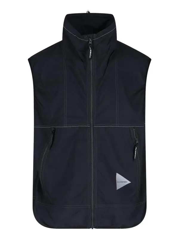 AND WANDER Pertex Wind Vest - Black