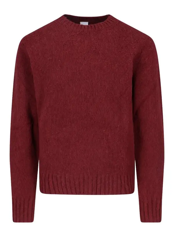 Aspesi Shetland Wool Sweater - Red