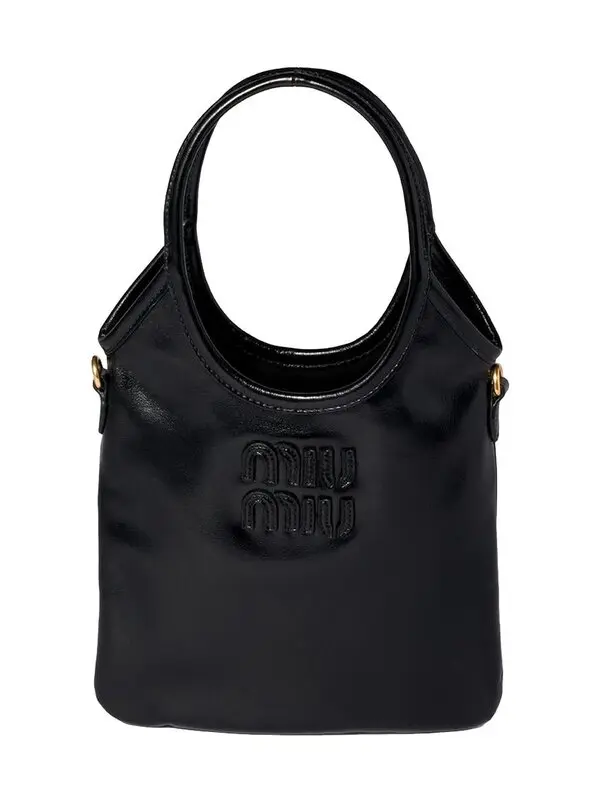 Miu Miu Ivy Leather Bag - Black