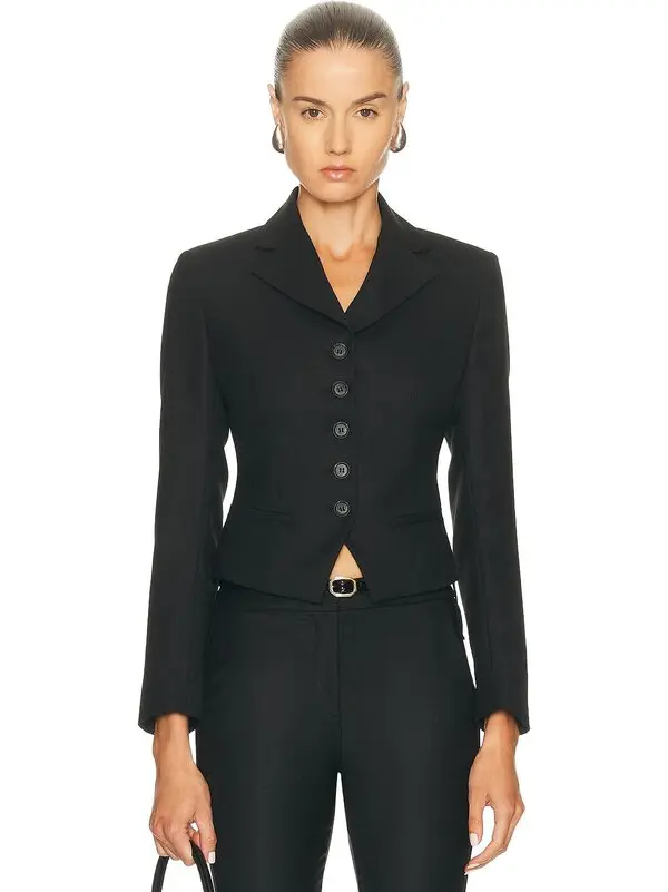 HOUSE OF DAGMAR Tailored Blazer - Black