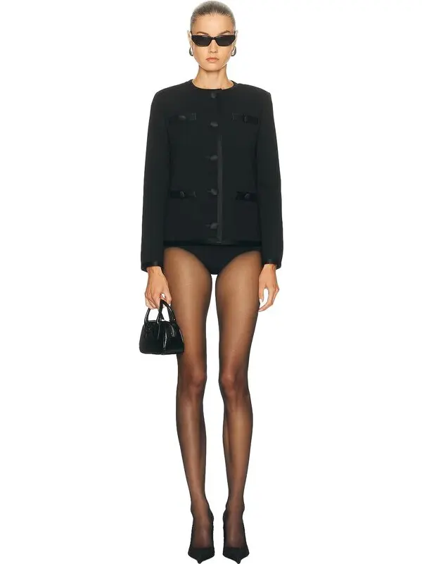 Dolce & Gabbana Wool Lady Jacket - Black