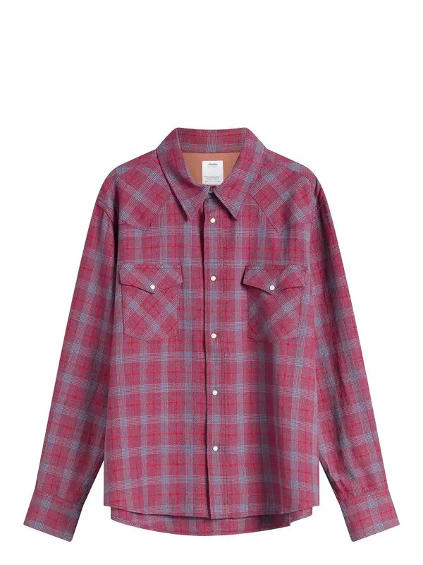 Visvim Four Corners Check Shirt - Red