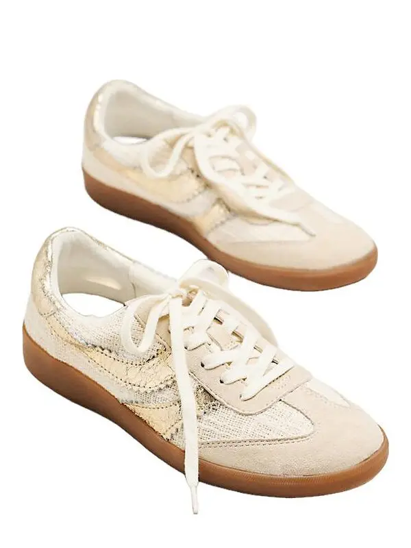 Dolce Vita Merit Sneakers - Gold Multi Linen