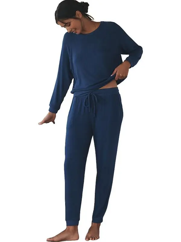 Eberjey Cozy Time Jogger Sweatpants - Navy