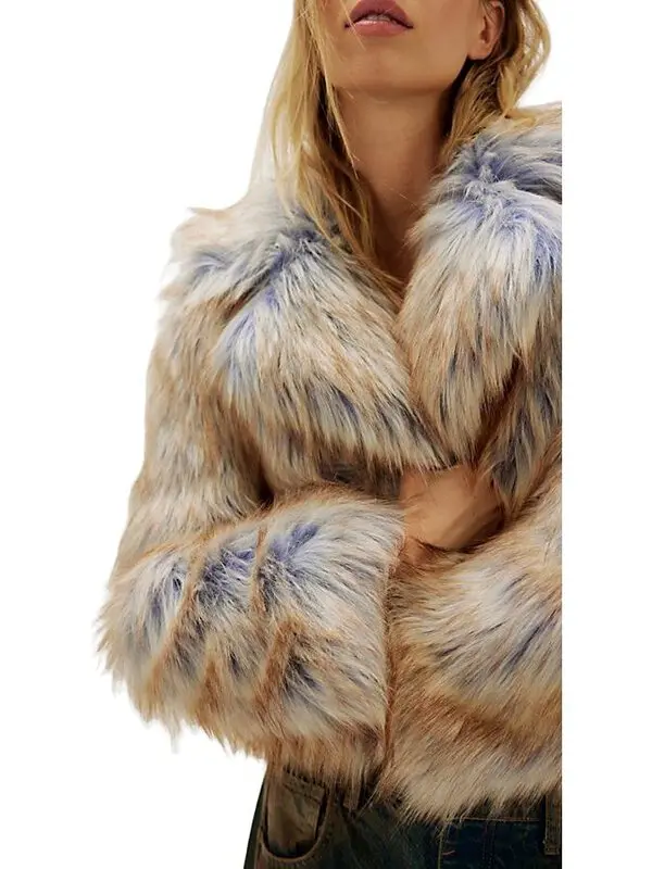 UNREAL FUR Harmony Faux Fur Jacket - Ivory