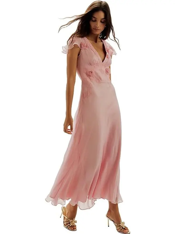 NIGEL PRESTON Sunset Maxi Dress - Foxglove