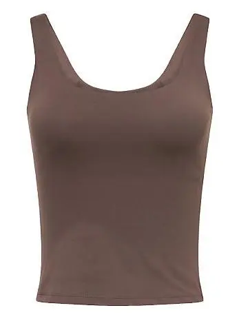 THE COUTURE CLUB Sculpt Scoop-neck Jersey Top - Chocolate
